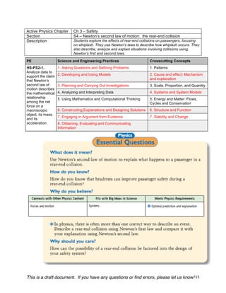 NGSS Active Physics Alignment by Chapter updated 6/3/15 | PDF