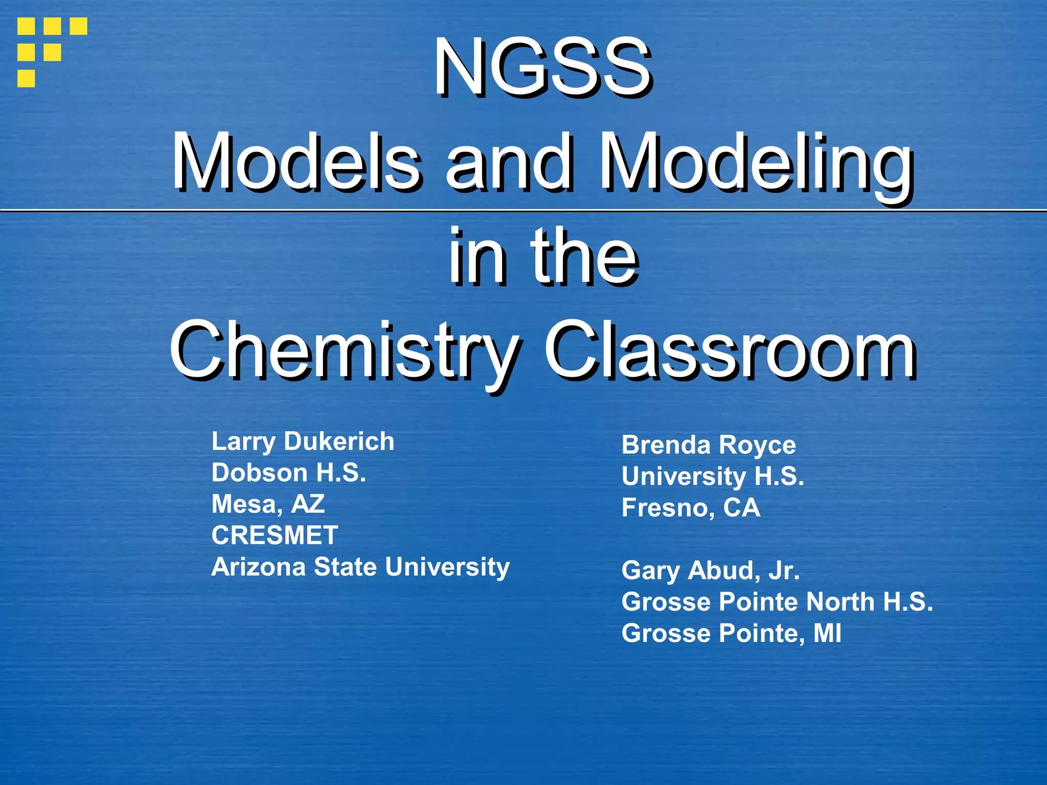 NGSS Chemistry Webinar | PPT | Chemistry | Science