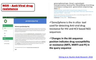 Next Generation Sequencing application in virology | PPTX