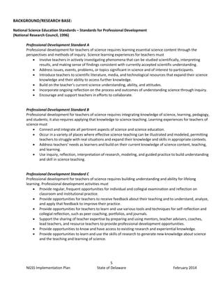 Ngss implementation plan state of delaware | PDF