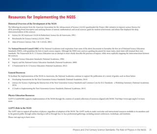 NGSS_Physics Topics Mapping for teaching physics in Highschool | PDF