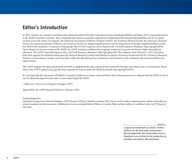 NGSS_Physics Topics Mapping for teaching physics in Highschool | PDF