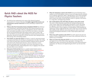 NGSS_Physics Topics Mapping for teaching physics in Highschool | PDF