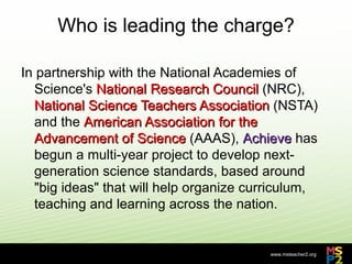 Getting Ready for the Next Gen Science Standards: Science and ...
