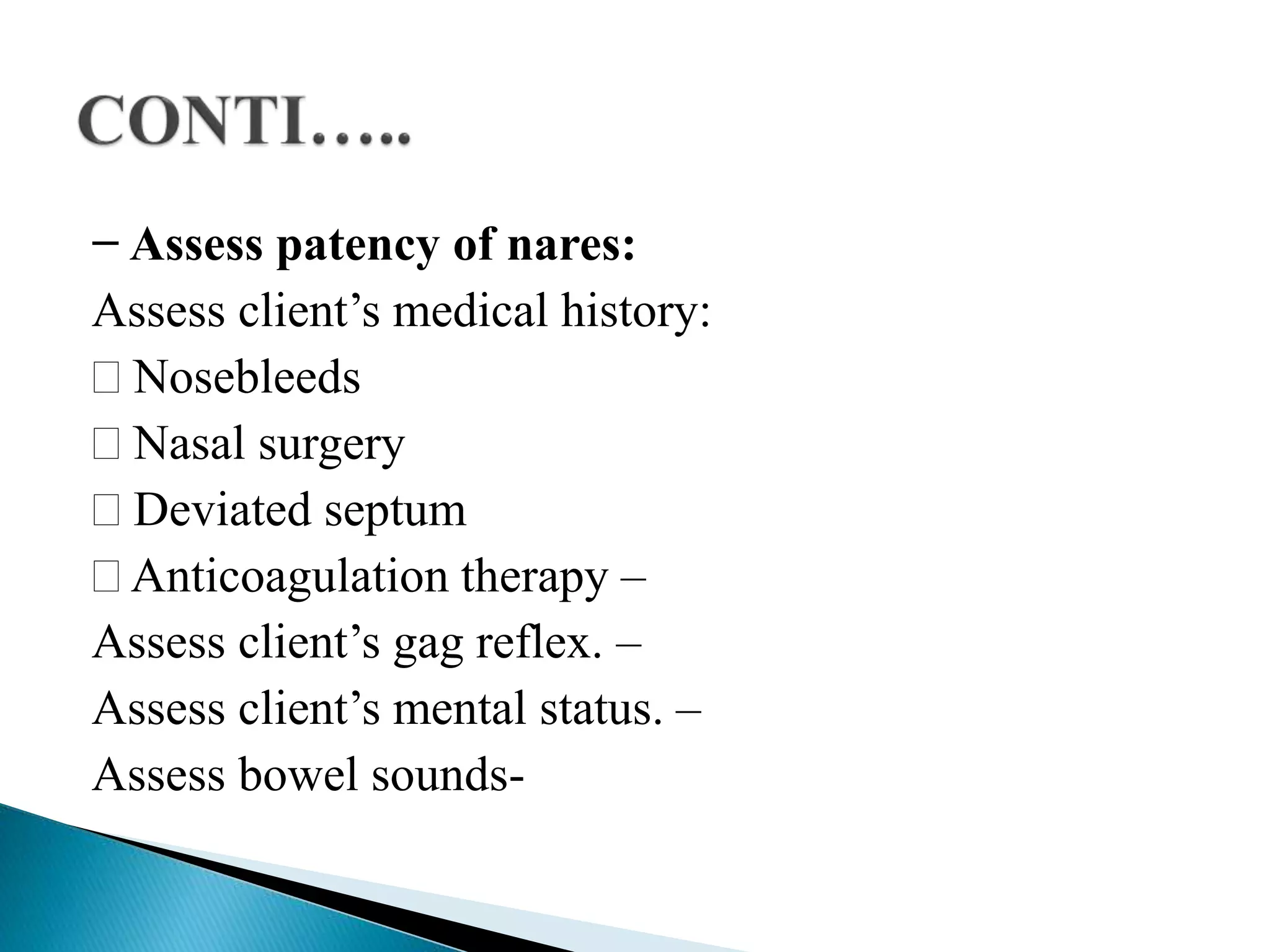 Nasogastric tube (NG tube) | PPTX