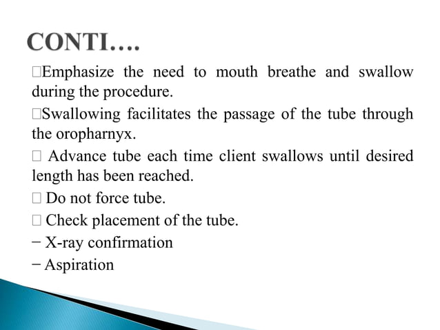 Nasogastric tube (NG tube) | PPTX | Ear, Nose and Throat Conditions ...