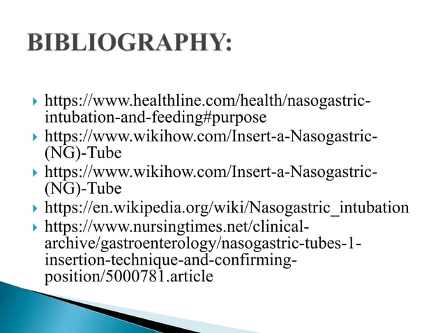 Nasogastric tube (NG tube) | PPTX | Ear, Nose and Throat Conditions ...
