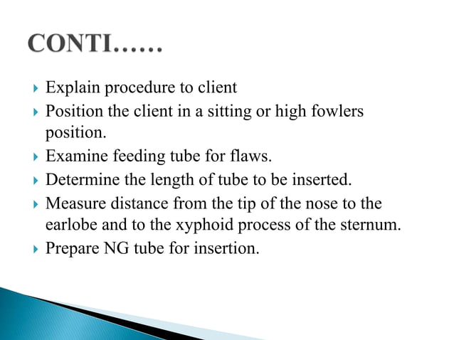 Nasogastric tube (NG tube) | PPTX | Ear, Nose and Throat Conditions ...