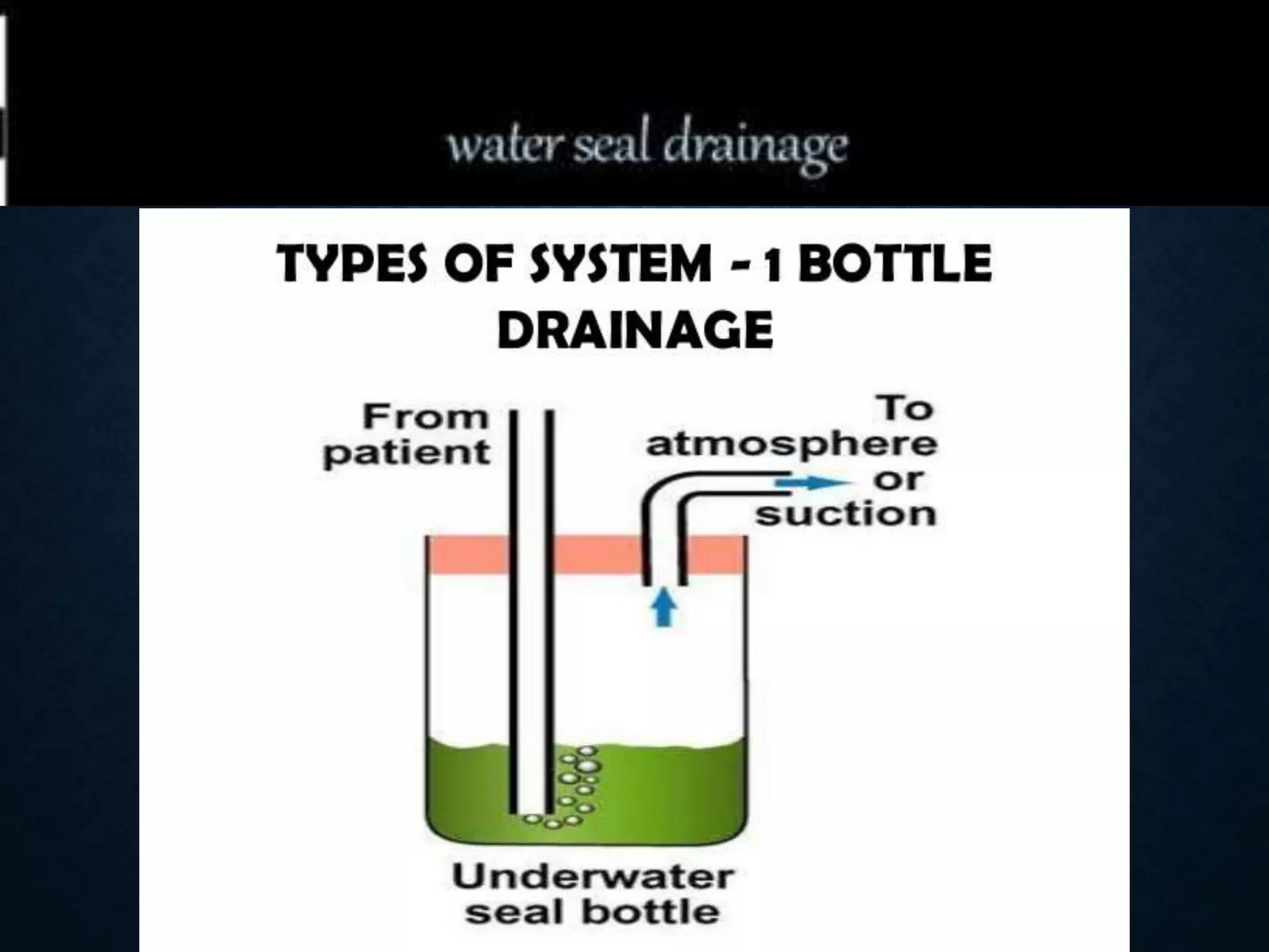 Water Seal Drainage | PPTX