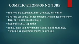 Ng tube | PPTX