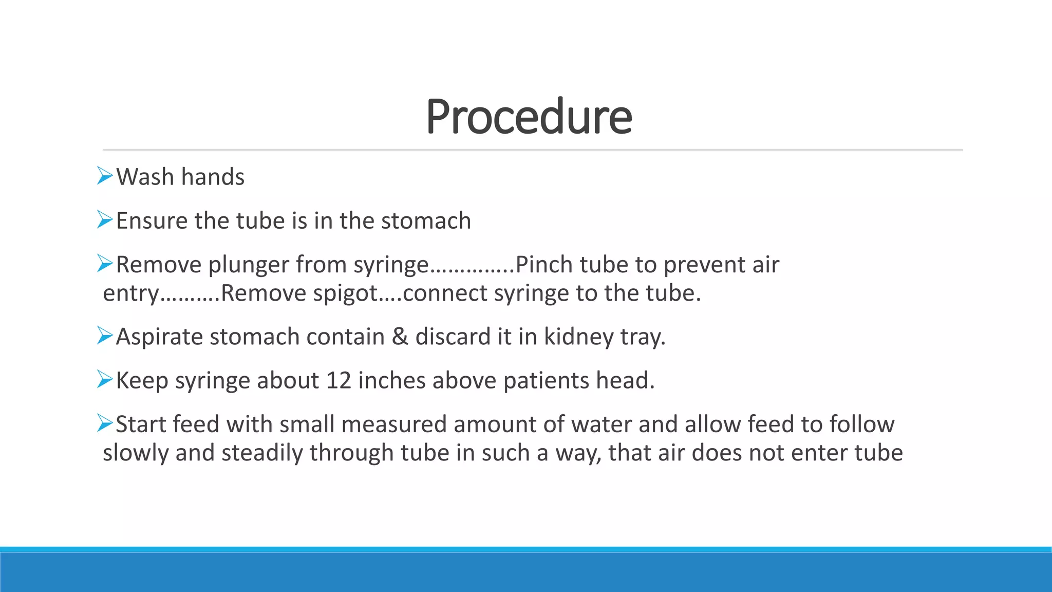 Ng tube feeding | PPTX