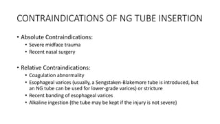 Ng tube insertion | PPTX