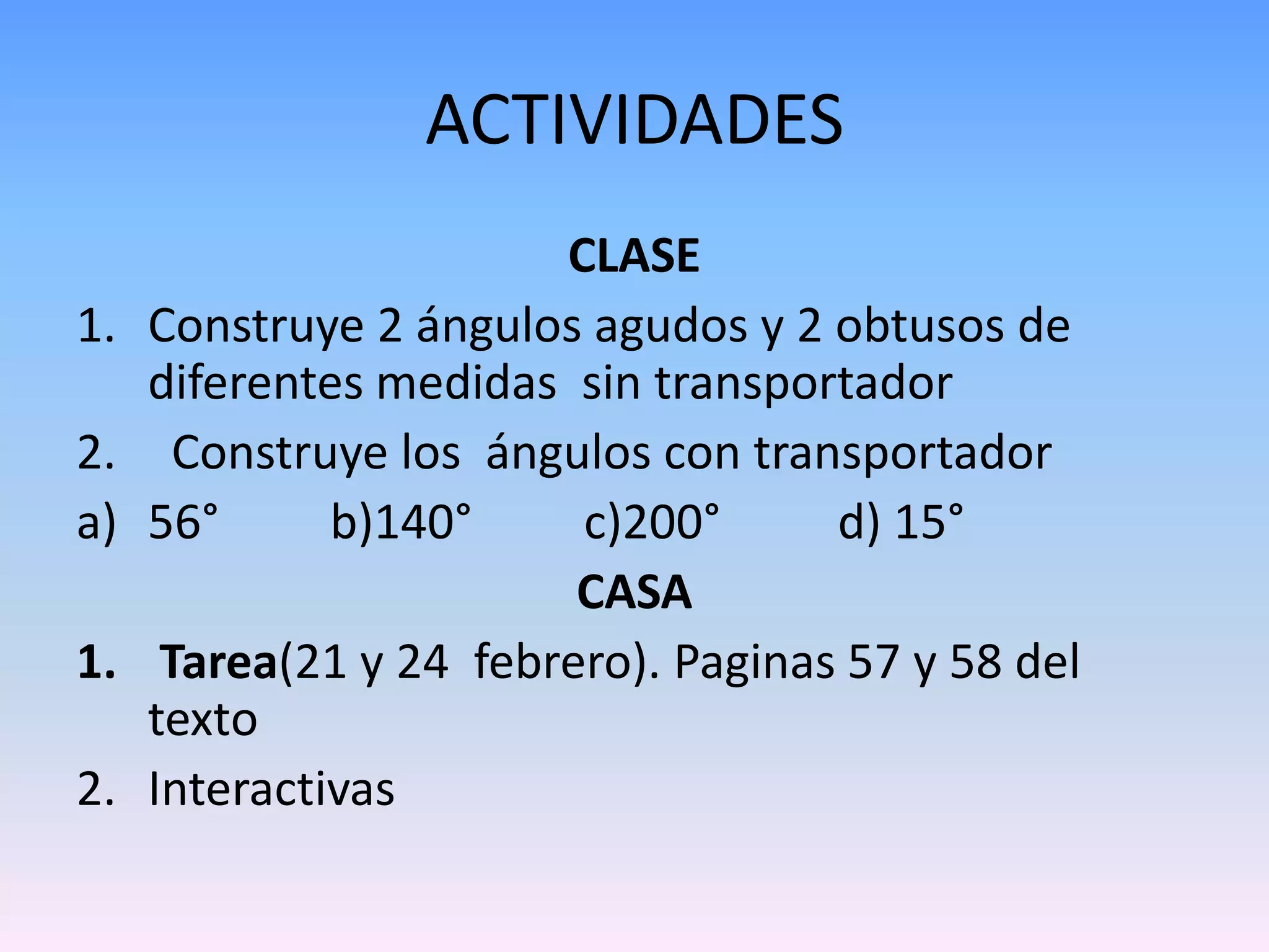 ANGULOS, CLASES Y CONSTRUCCION | PPTX