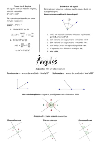 Ângulos | PDF