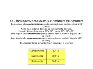 Ângulos elementos, propriedades.ppt