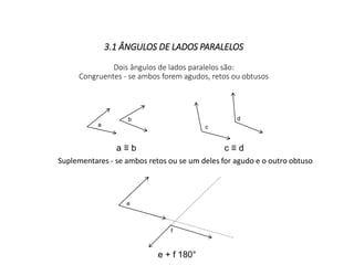 Ângulos elementos, propriedades.ppt