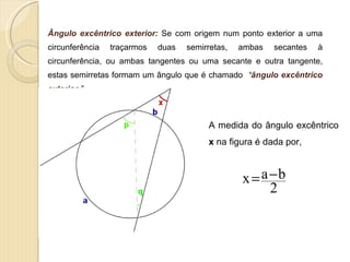 Ângulos em uma circunferência | PPS