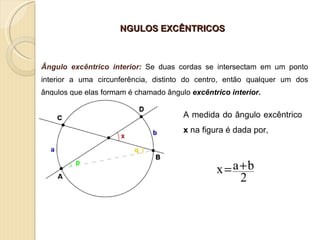 Ângulos em uma circunferência | PPS