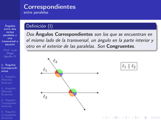 Ángulos entre rectas paralelas | PDF