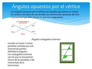 áNgulos entre rectas paralelas y perpendiculares | PPTX