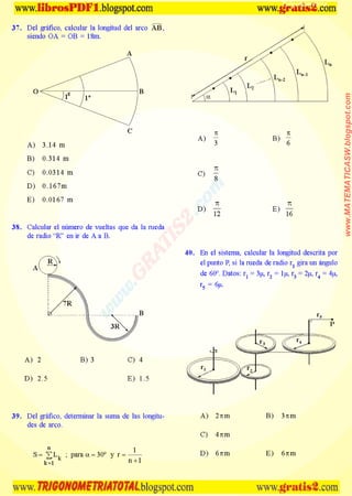 Ngulo trigonométrico longitud de arco | PDF