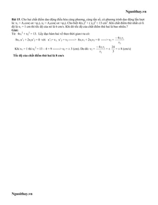 [Nguoithay.org] bt ve dao dong co p 3 | PDF