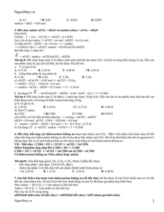 {Nguoithay.vn} cac cong thuc giai nhanh hoa hoc huu co co loi giai | PDF