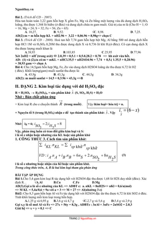 {Nguoithay.vn} cac cong thuc giai nhanh hoa hoc vo co | PDF