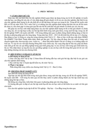 [Nguoithay.vn] cac dang bai tap dien xoay chieuon thi dh 2013 | PDF