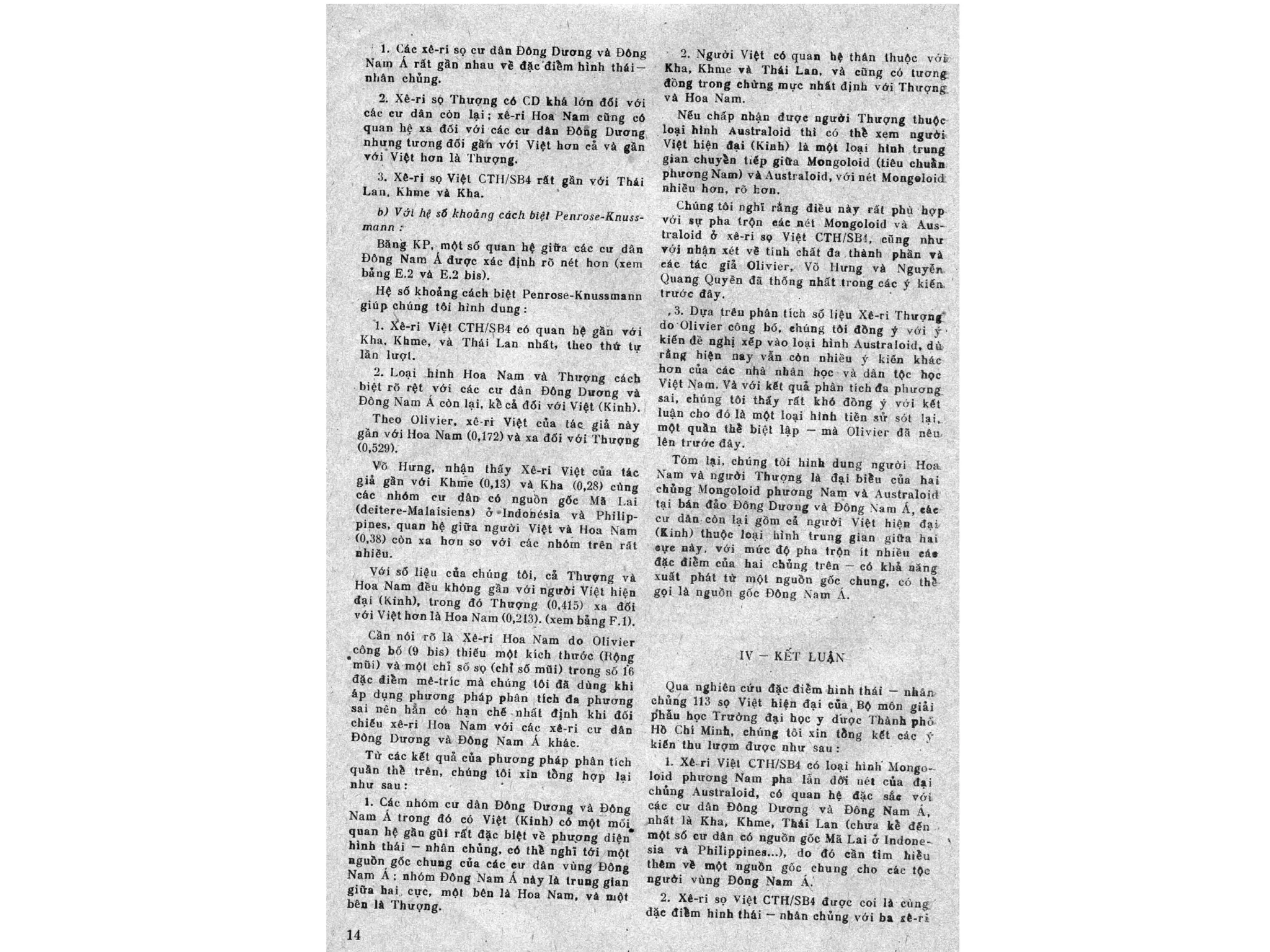 VIETNAMESE HUMAN SKULL MORPHOLOGY and HUMAN TYPES in VIETNAM, NGUYEN QUANG QUYEN-NGUYEN THIEN ...