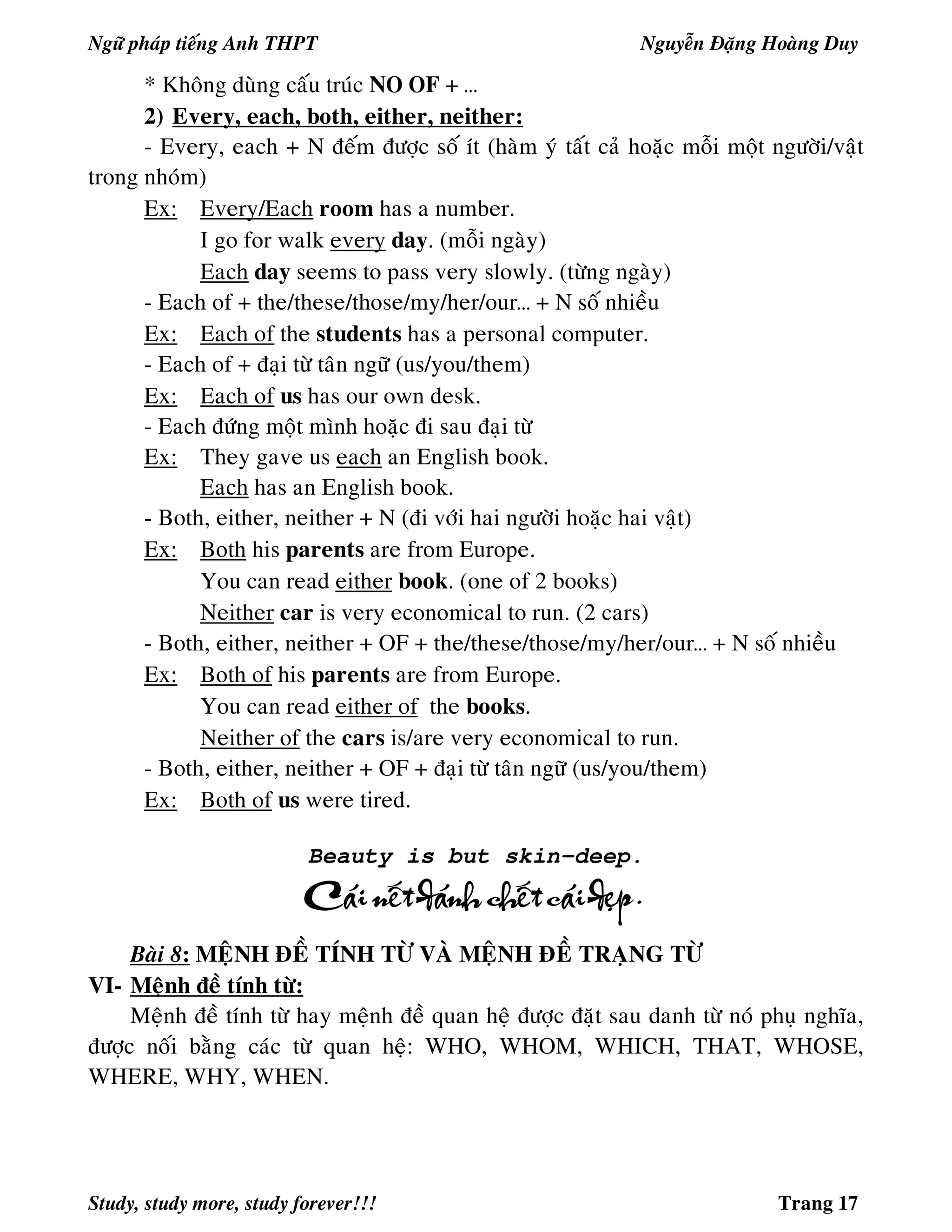 Ngu phap tieng anh pho thong thaytro.net