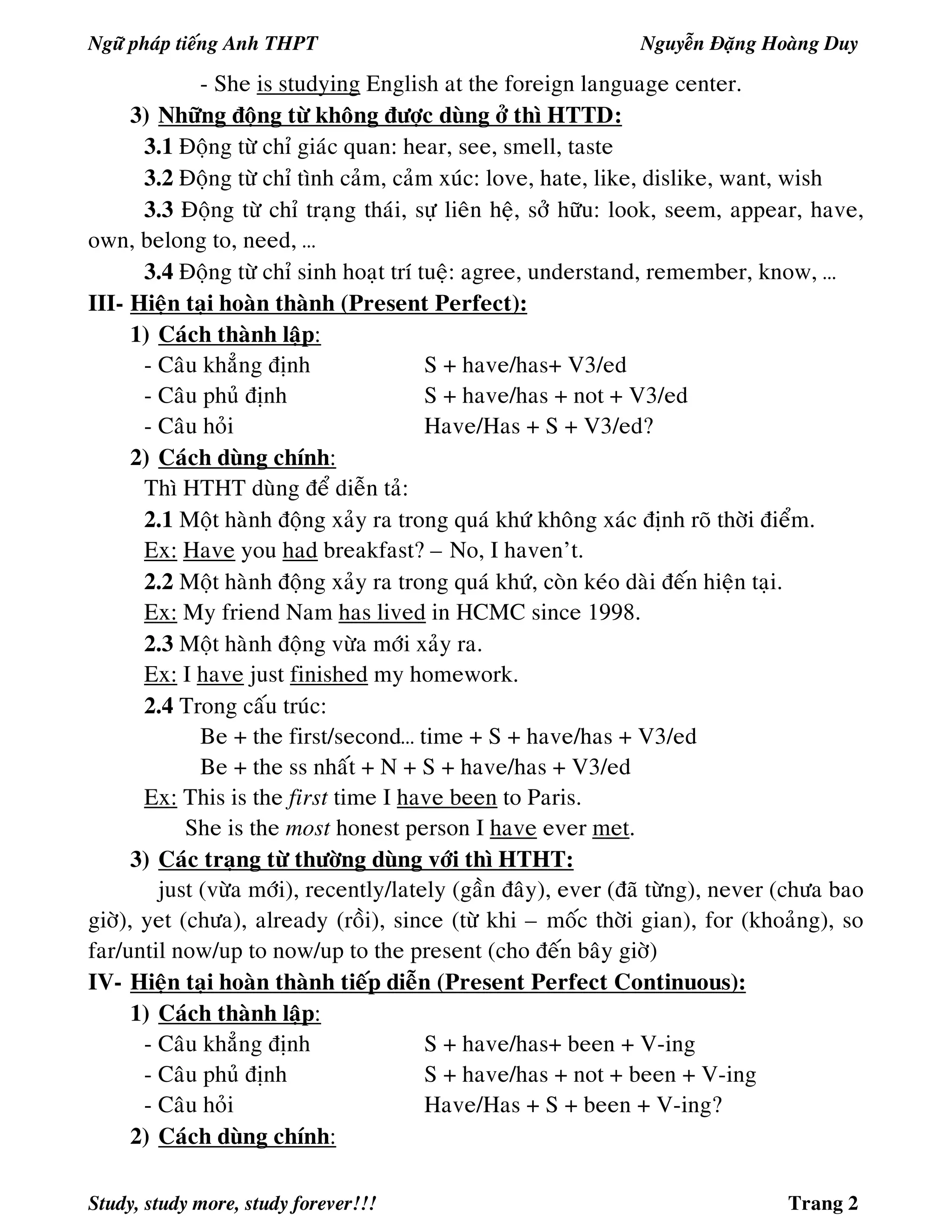 Ngu phap tieng anh pho thong thaytro.net