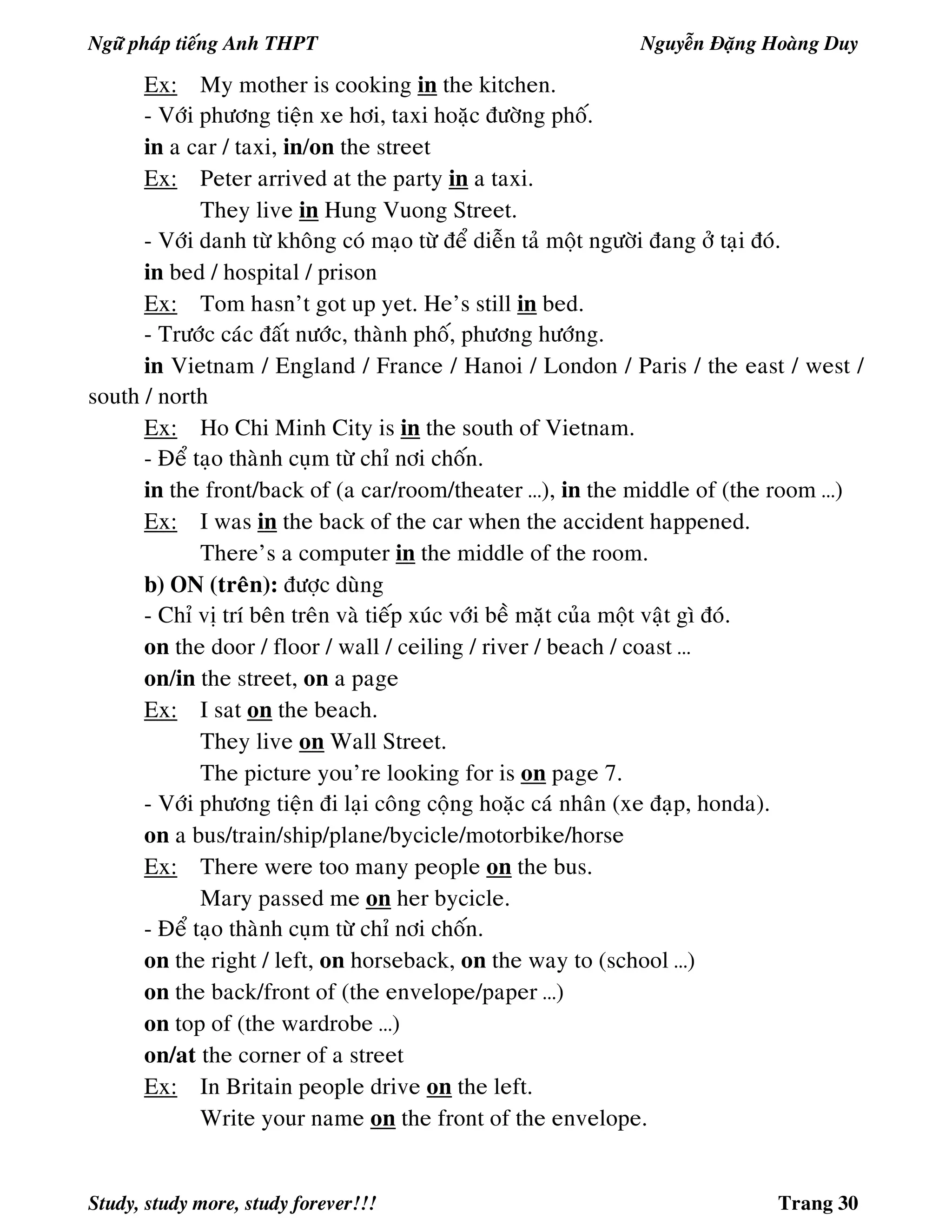 Ngu phap tieng anh pho thong thaytro.net