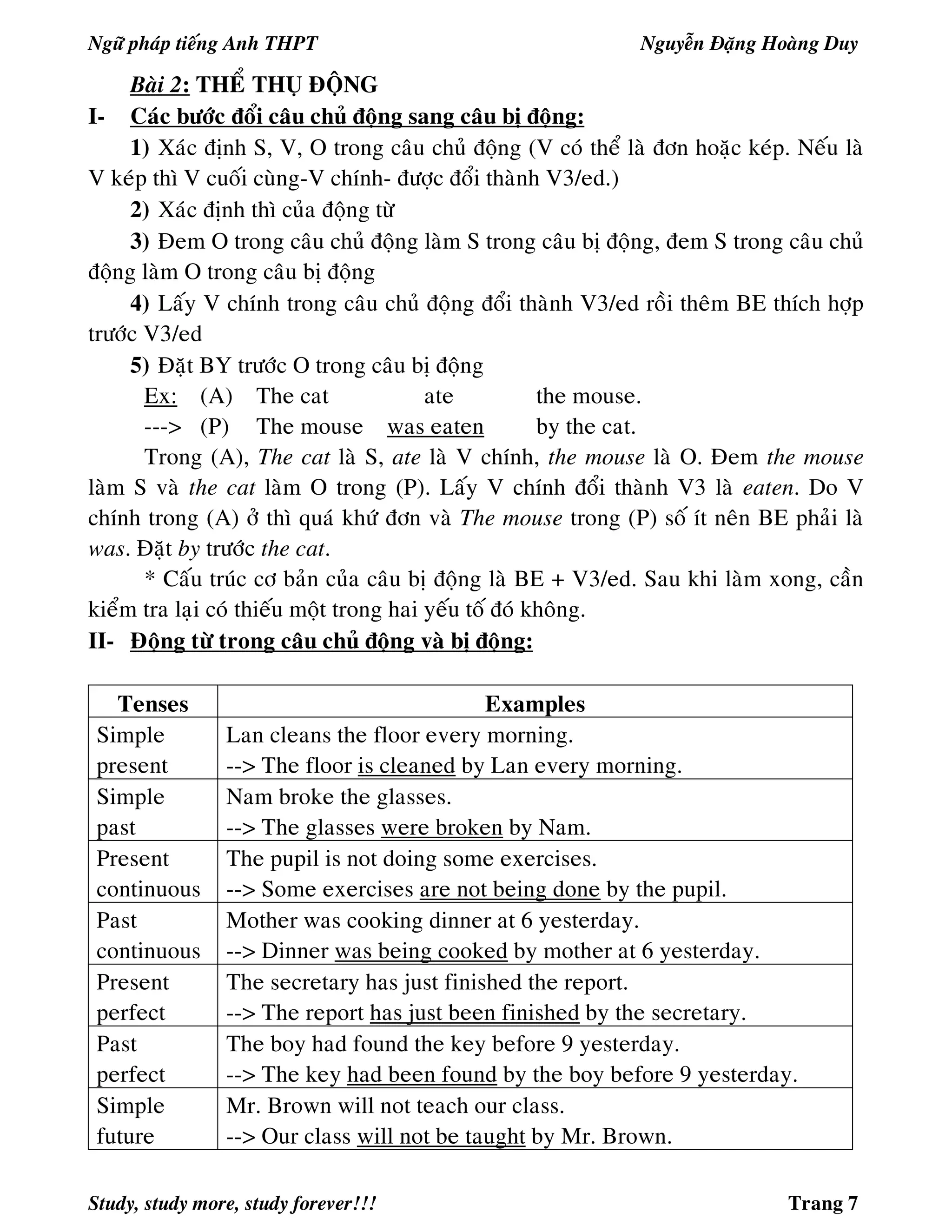 Ngu phap tieng anh pho thong thaytro.net