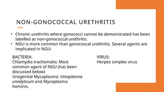 Non-Gonococcal Urethritis and Trichomoniasis T. vaginalis.pptx
