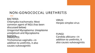 Non-Gonococcal Urethritis and Trichomoniasis T. vaginalis.pptx