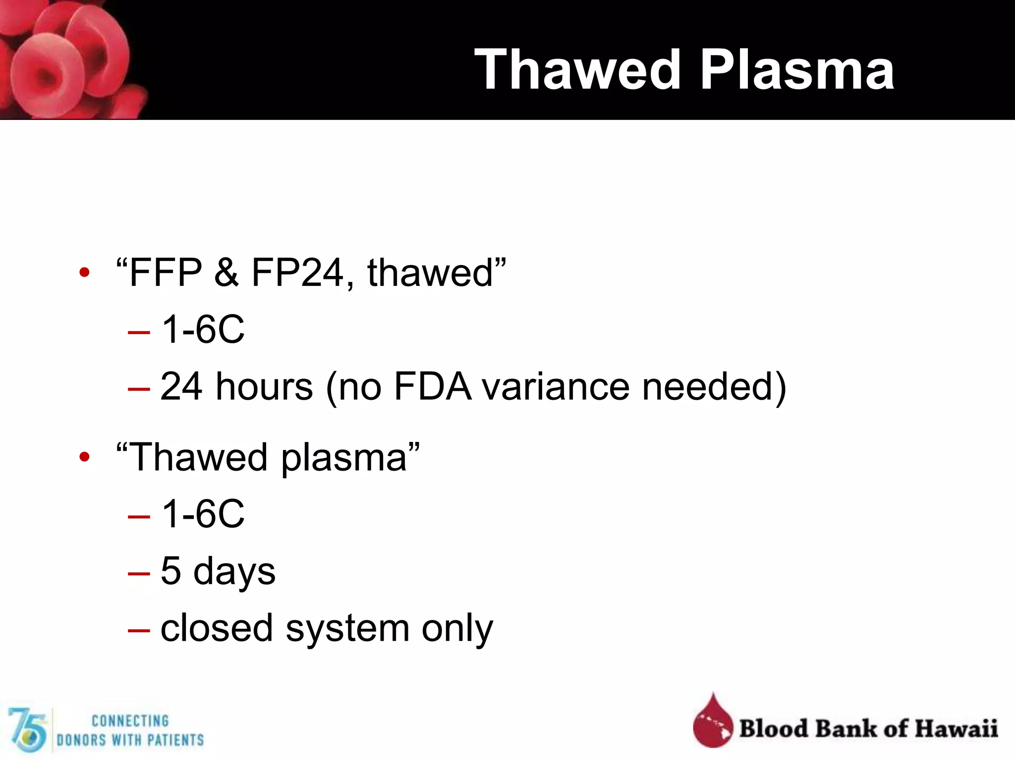 Blood Components 101 | PPTX