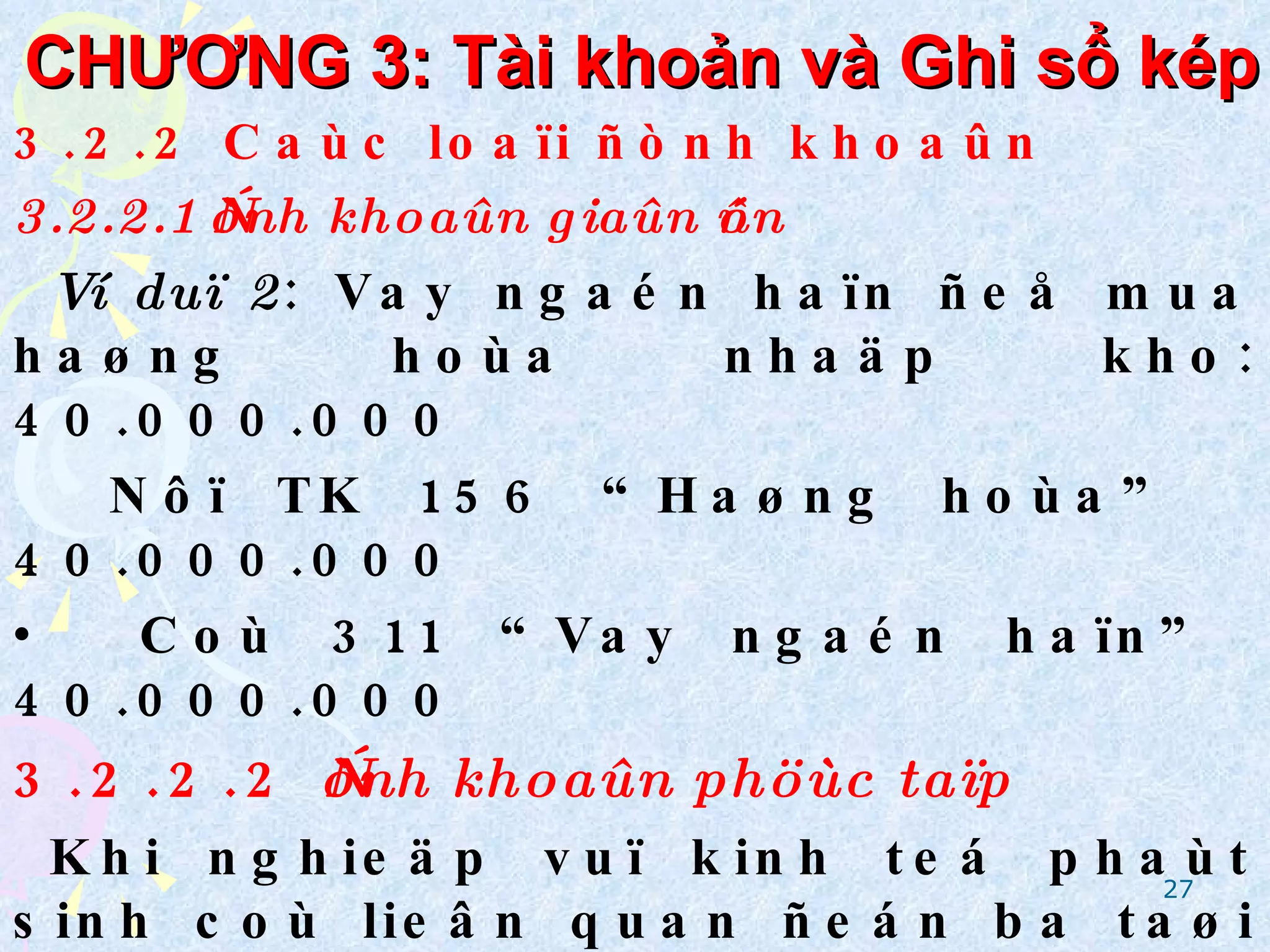 Nguyen Ly Ke Toan Chuong III | PPT