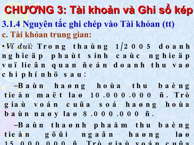 Nguyen Ly Ke Toan Chuong III | PPT