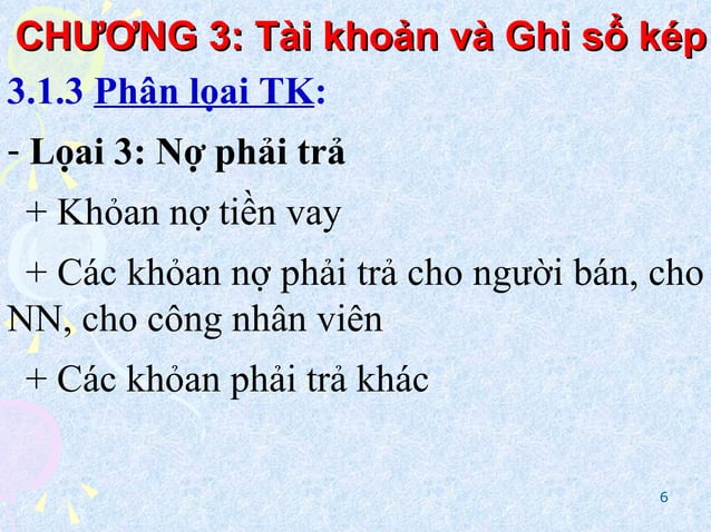 Nguyen Ly Ke Toan Chuong III | PPT