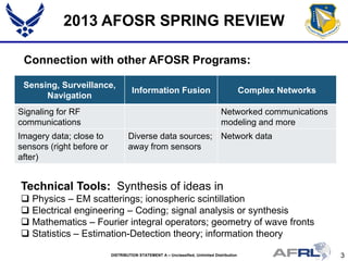 Nguyen - Sensing, Surveillance and Navigation - Spring Review 2013 | PDF