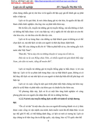 luan van thac si khai thac gia tri van hoa lich su phat trien du lich binh dinh | PDF