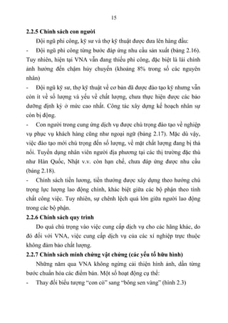 Luận văn: Chính sách Marketing của VNA trong vận tải hàng không | PDF