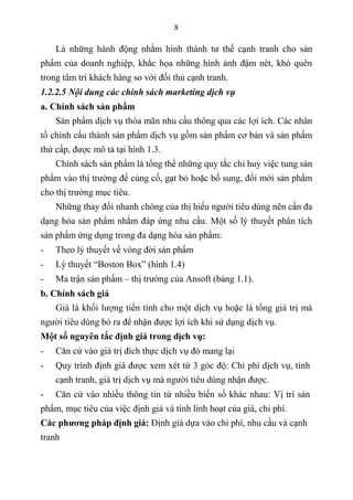 Luận văn: Chính sách Marketing của VNA trong vận tải hàng không | PDF