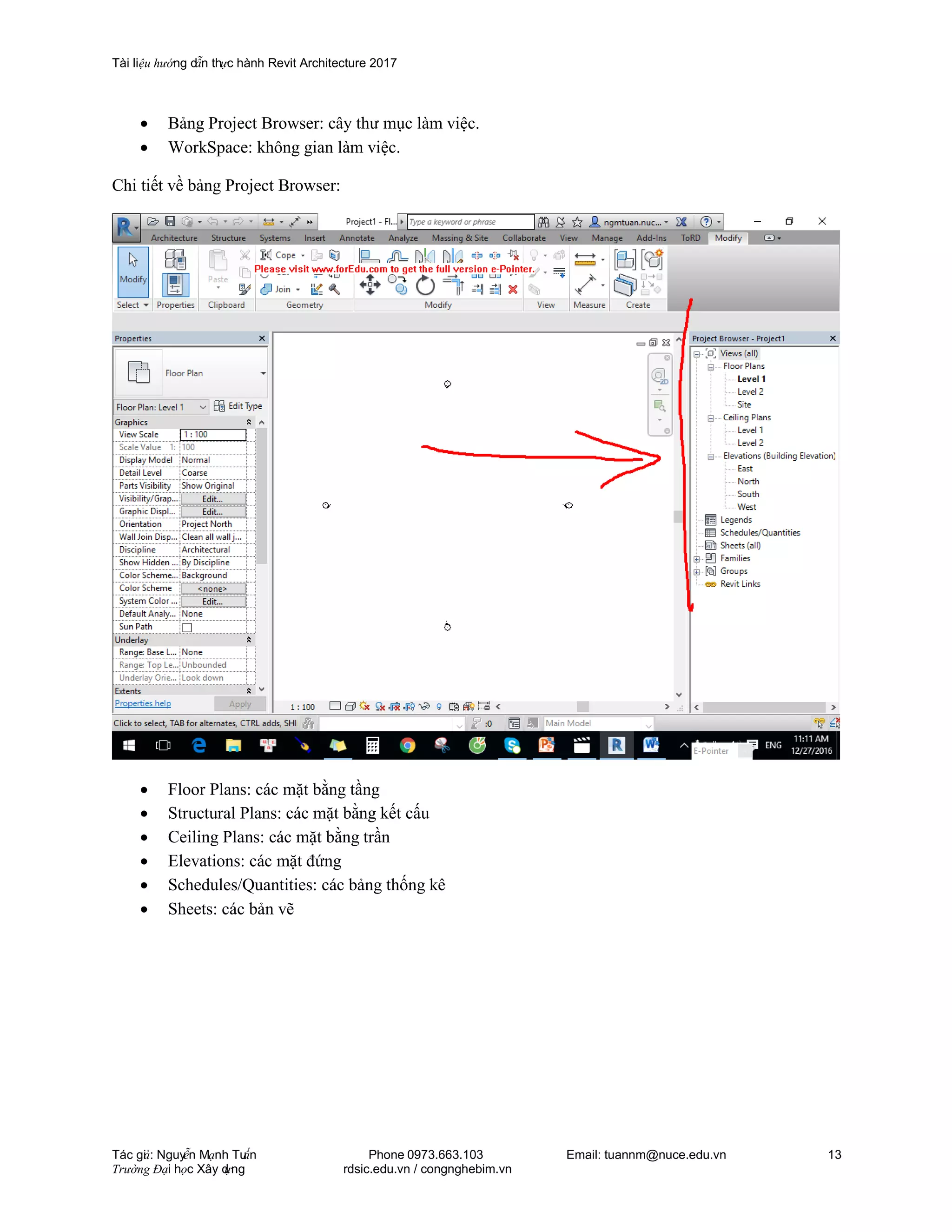 Nguyen manh tuan hdth revit architecture | PDF