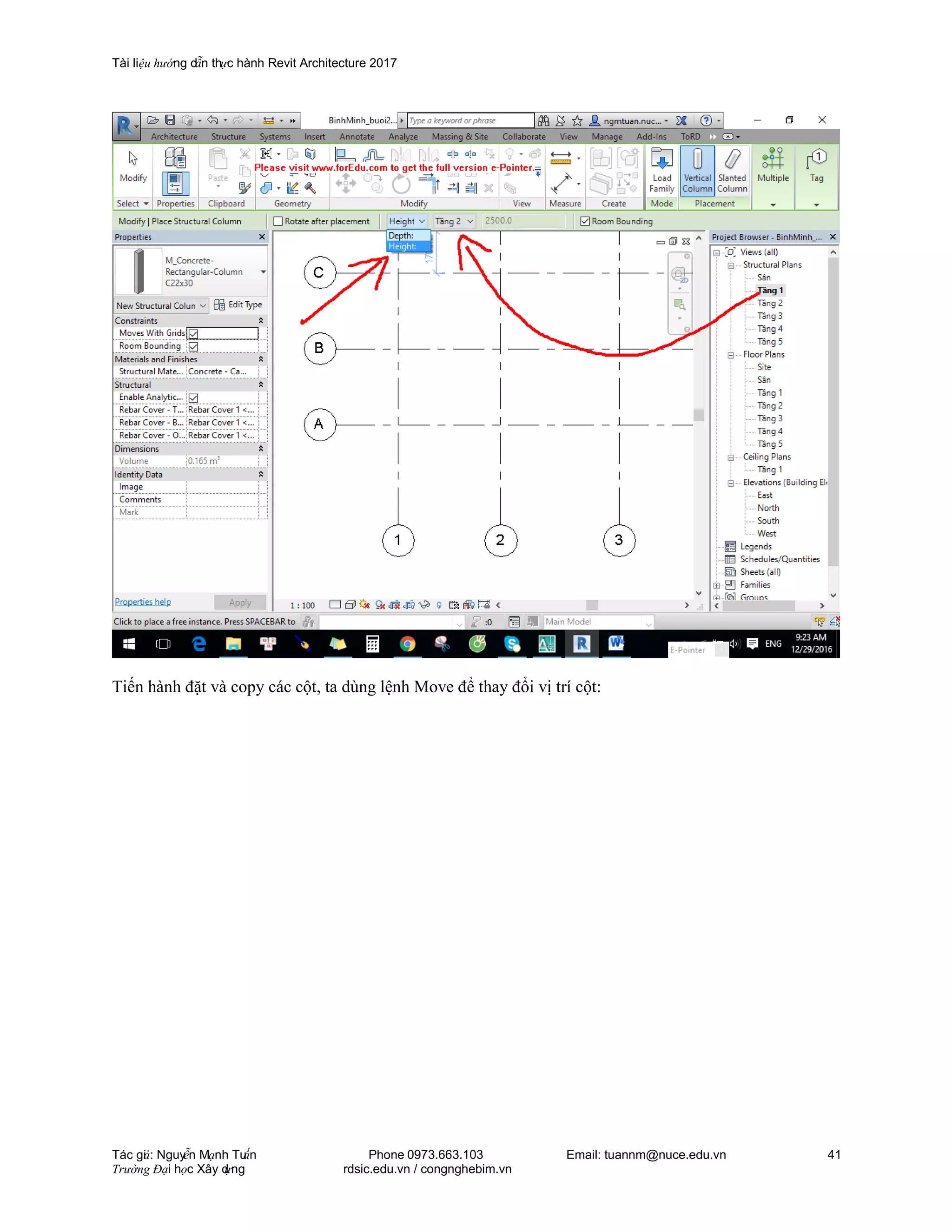 Nguyen manh tuan hdth revit architecture | PDF