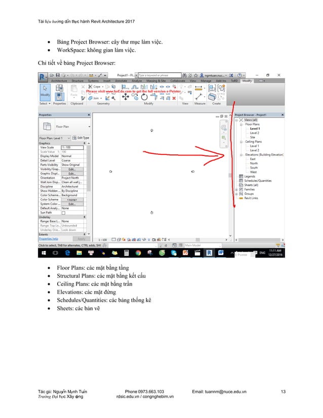 Nguyen manh tuan hdth revit architecture | PDF