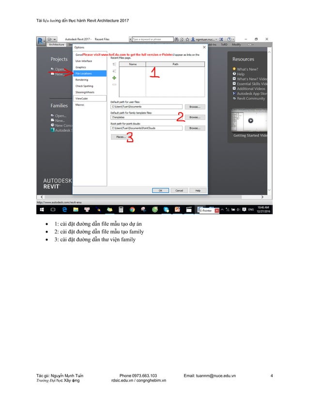 Nguyen manh tuan hdth revit architecture | PDF
