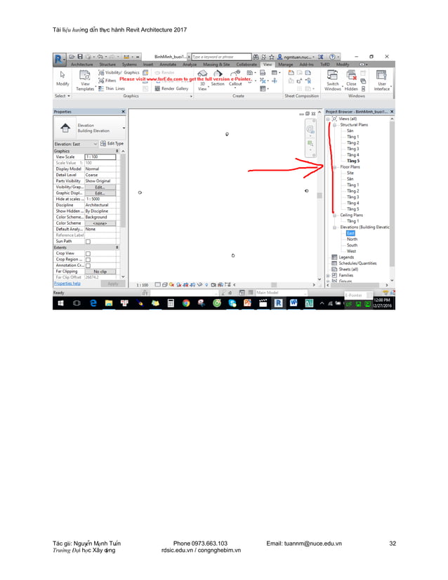 Nguyen manh tuan hdth revit architecture | PDF