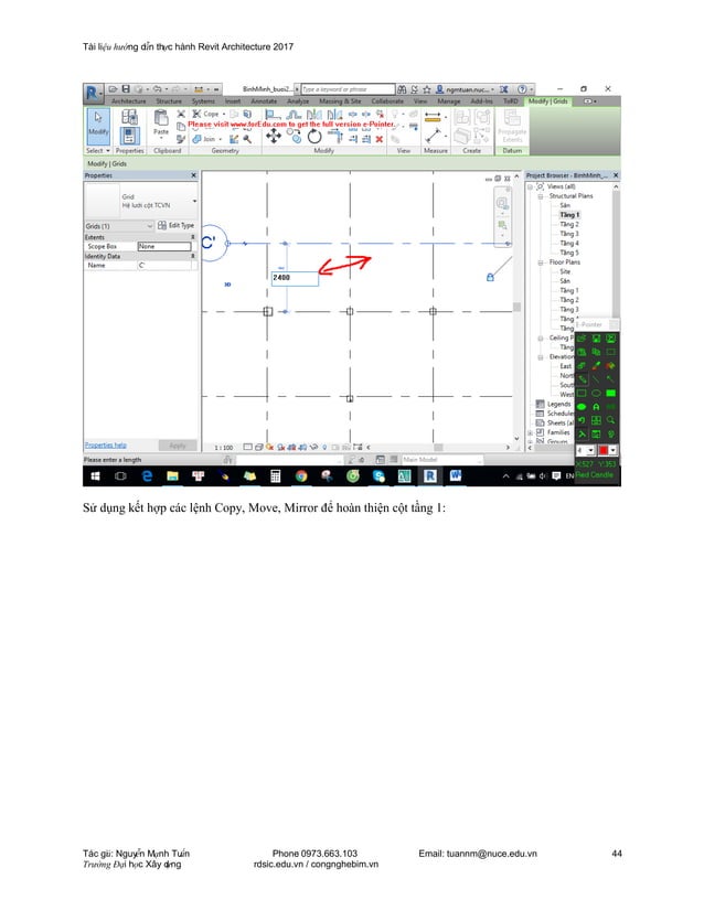 Nguyen manh tuan hdth revit architecture | PDF